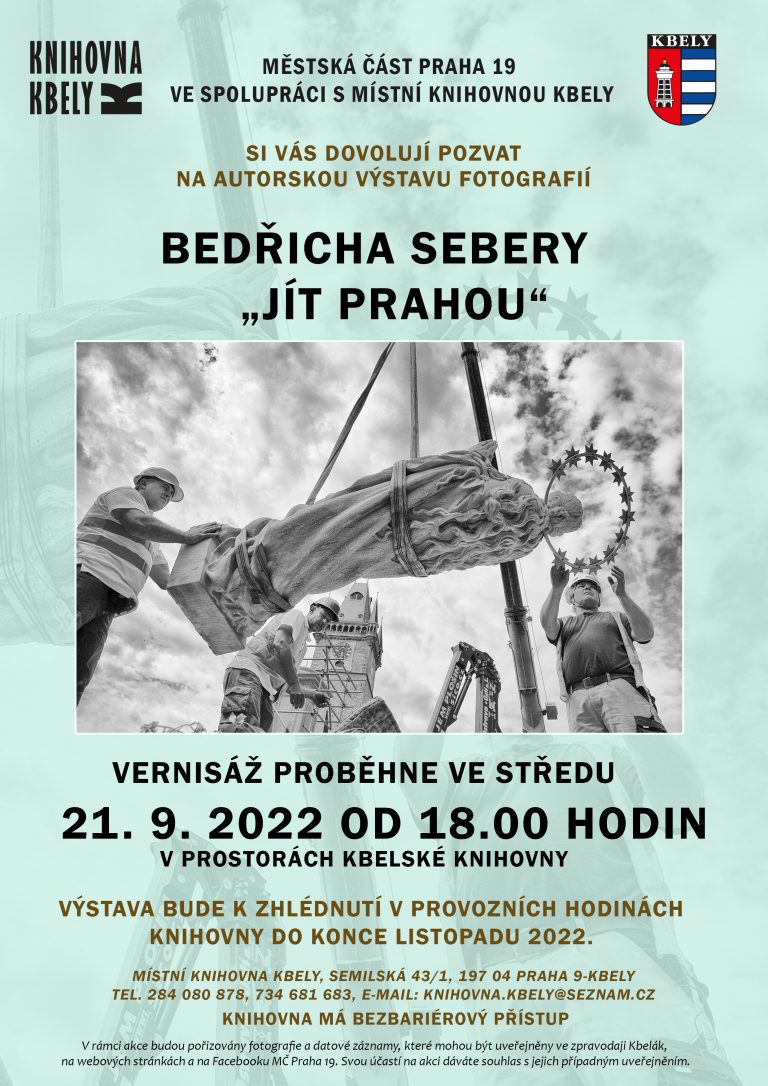Výstava fotografií - Bedřich Sebera - "Jít Prahou" - Praha 19